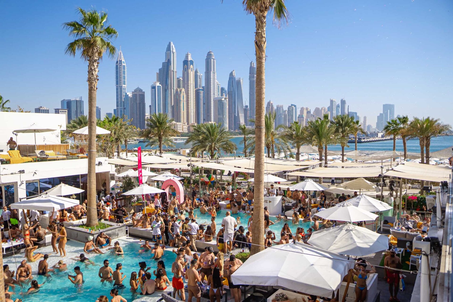 The Social Pool at FIVE Palm Jumeirah | Pool Party in Dubai